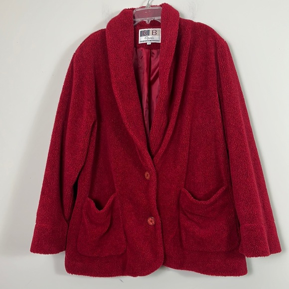 Kristen Blake | Jackets & Coats | Vintage Kristen Blake Red Sherpa ...